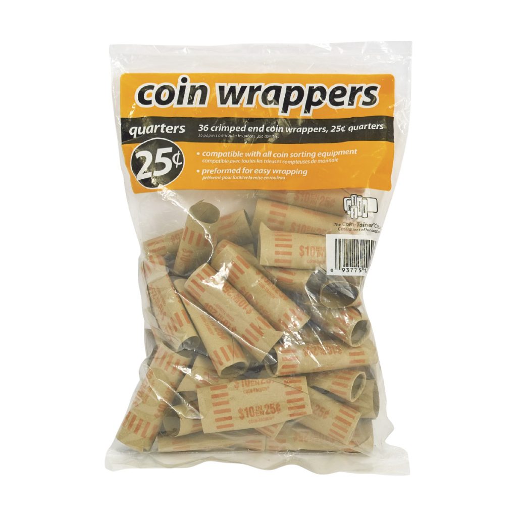 Paper Coin Wrappers Quarter Merangue Paper Coin Wrappers Quarter Merangue