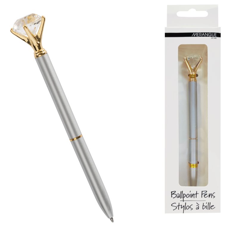 38Q1-7472-30-000 – Large Diamond Pen, Silver – Merangue