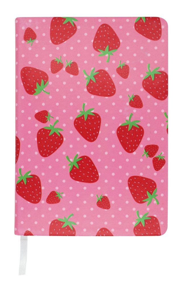 1028-3060-00-000 – 6″ x 8″ Fruit Design PU Notebook – Merangue